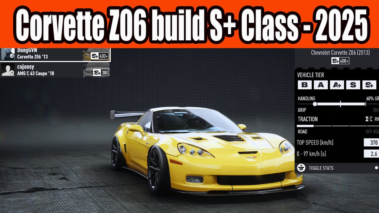 Corvette Z06 build S+ Class Car in NFS Unbound in 2025 - YouTube
