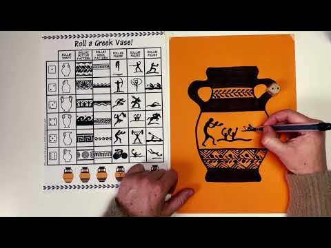 Roll and Draw! Ancient Greek Vase Art Lesson - YouTube