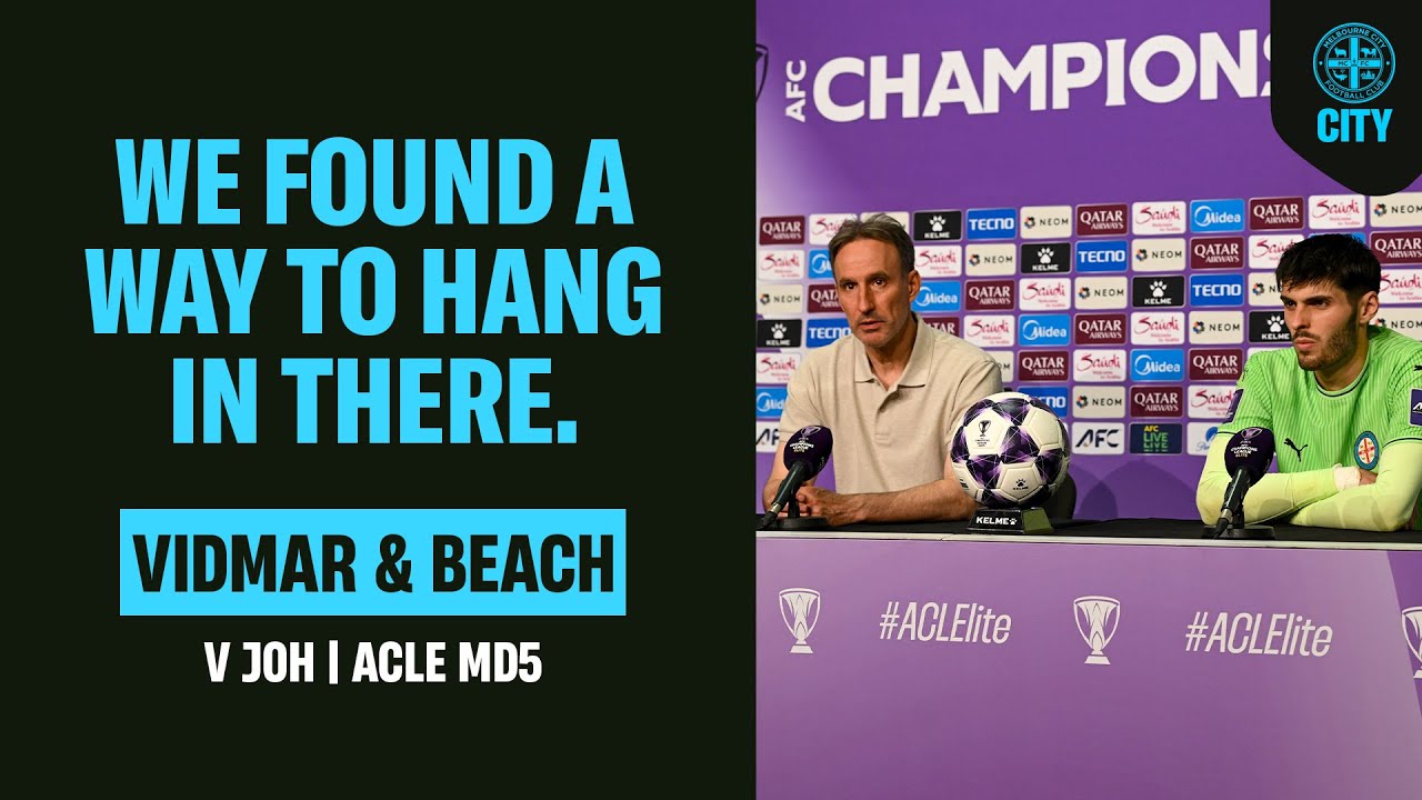 ACL Elite Post-Match Press Conference: Aurelio Vidmar & Patrick Beach ...