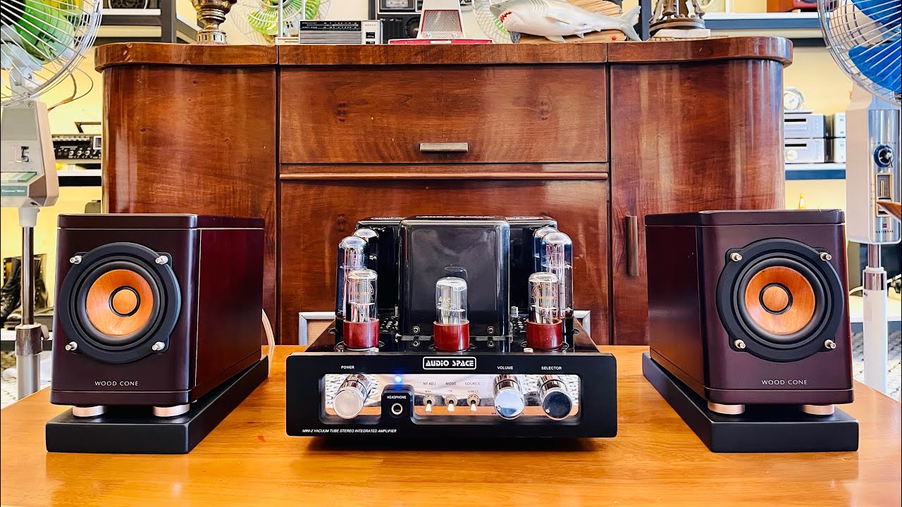 Amply Tube Audio Space Mini-2 Japan tẩn Loa Màng Gỗ JVC EX N5. Hay lém ...