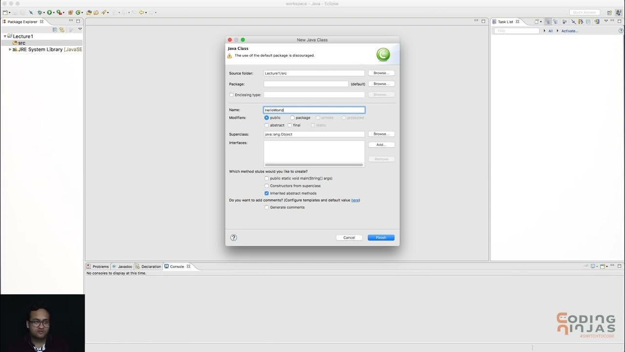 Hello World - Your First Java Program - YouTube