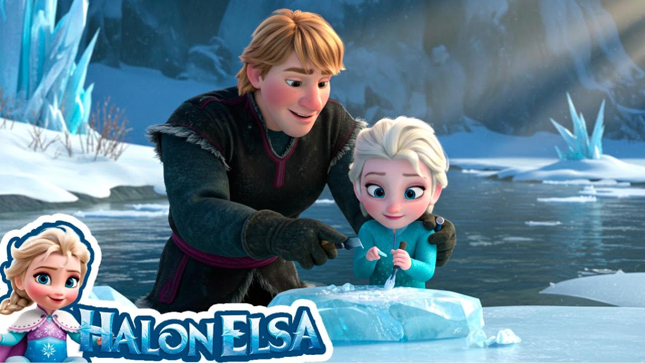 🧊 Ice Carving Lessons with Elsa & Kristoff's Child! ️ | Frozen Disney ...