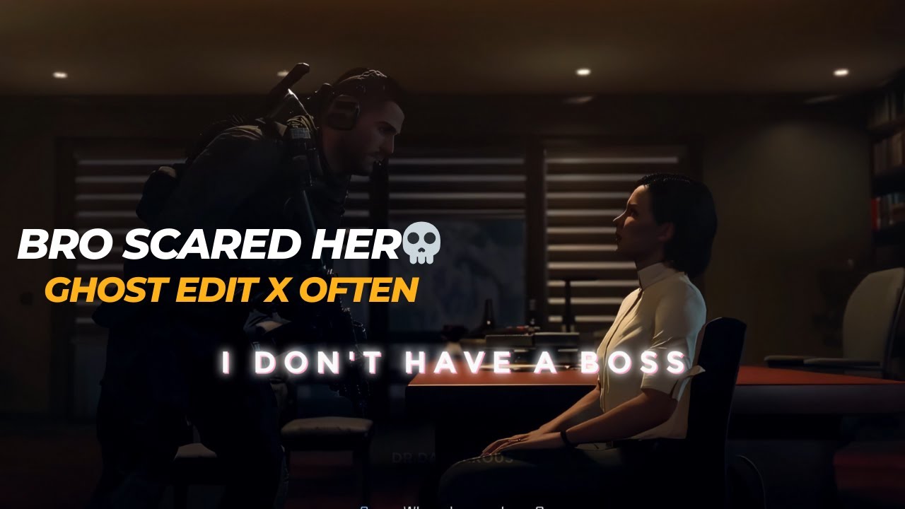 Bro scared her💀 - Ghost edit x Often | 4K | #shorts #ytshorts #cod # ...
