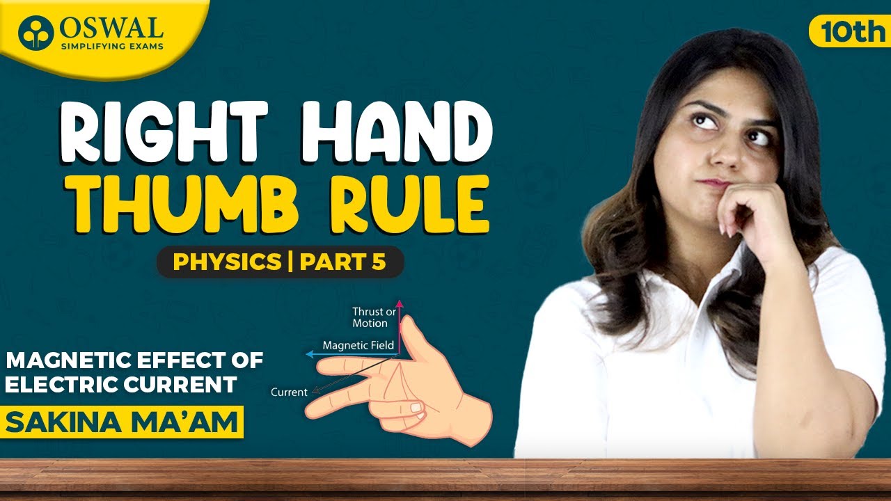 Magnetic Effect of Electric Current - Right hand thumb Rule (Part 5 ...