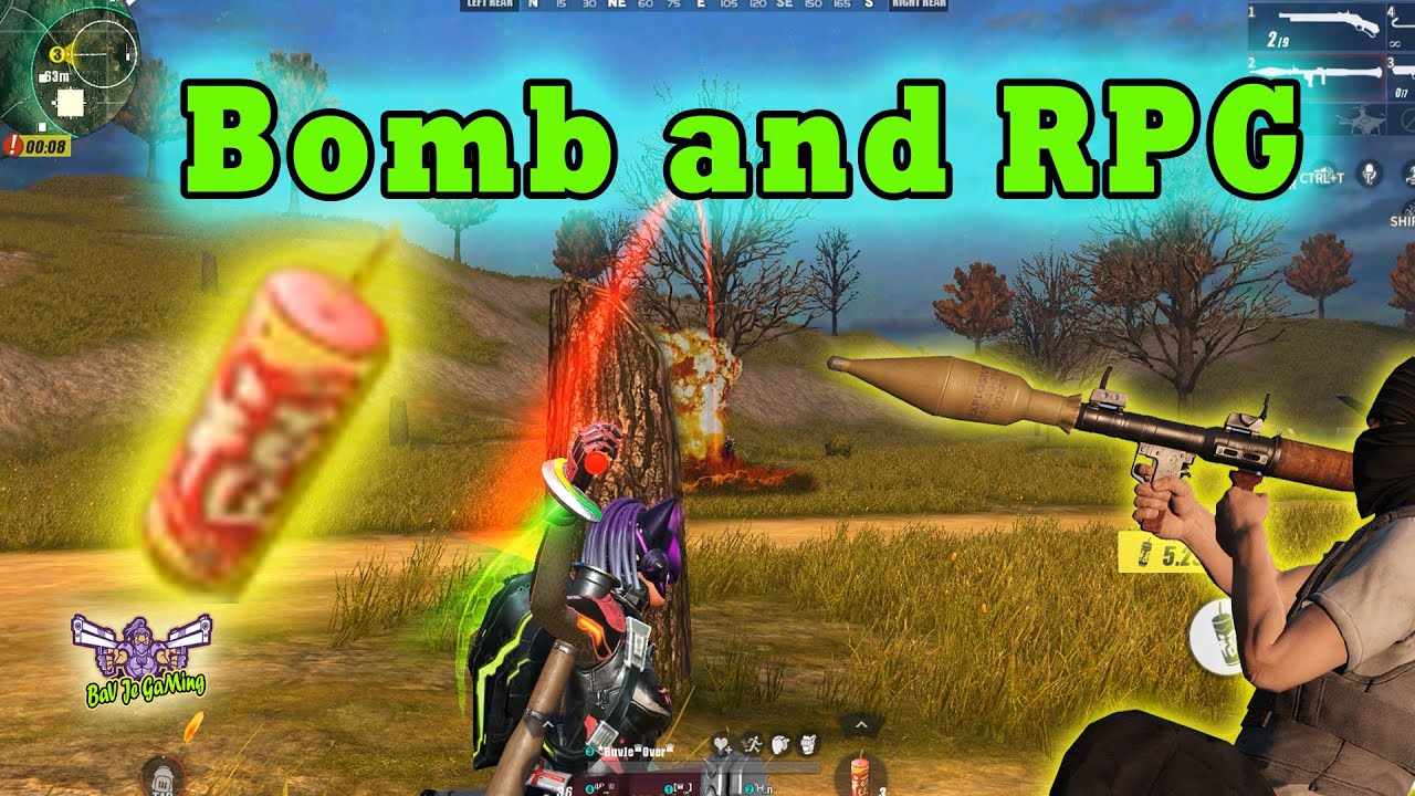 RPG and Bomb 3xFirecracker explosive to play rule of Survival Gaming kh ...