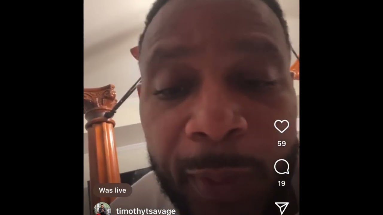 Timothy savage goes live to talk about bloggers talking about his ...