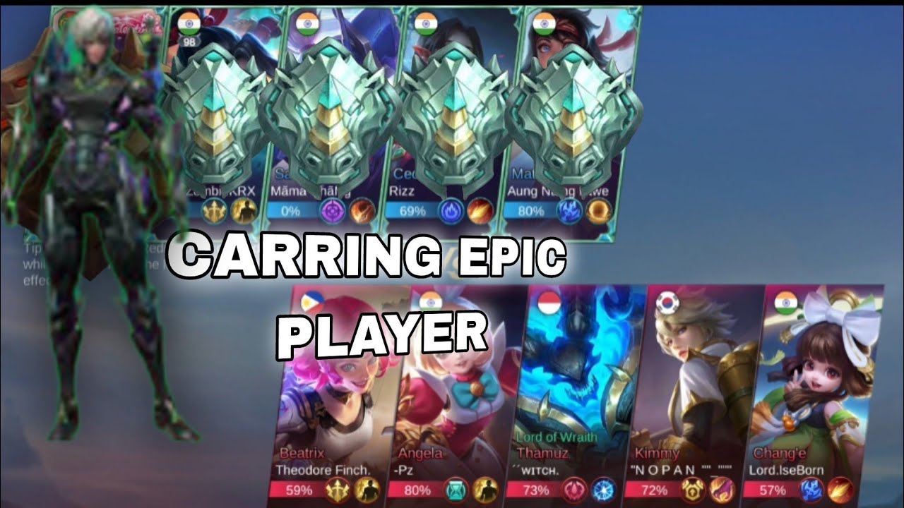 CARRING EPIC PLAYER NEW SEASON GUSION/ MLBB - YouTube