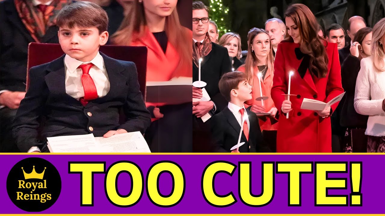 Prince Louis' Sweet Christmas Whisper to Kate Melts Hearts - YouTube
