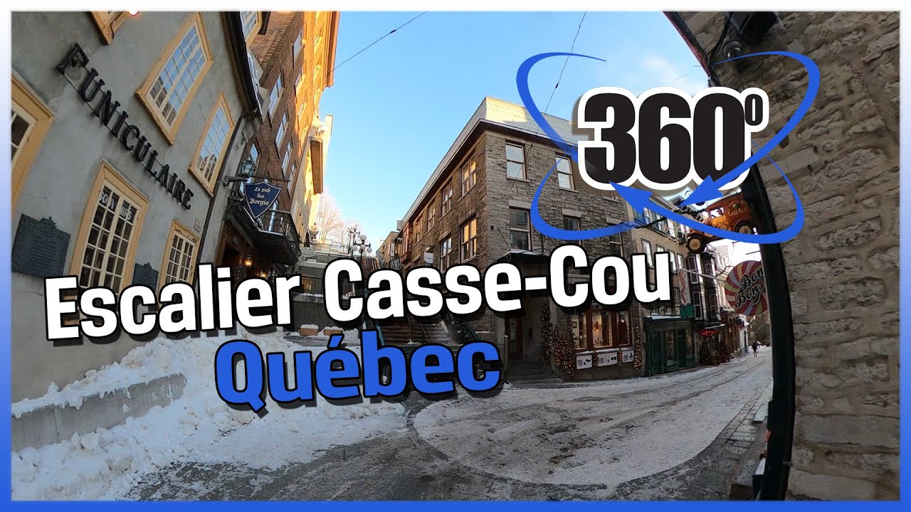 360° - Escalier Casse-Cou (Breakneck Steps) - Ville de Québec - GoPro ...