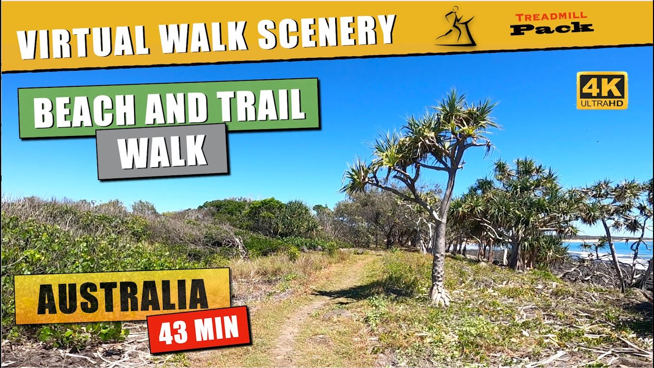 43 min Beach and Trail Walk, Australia 4K | Ambient Sound - YouTube