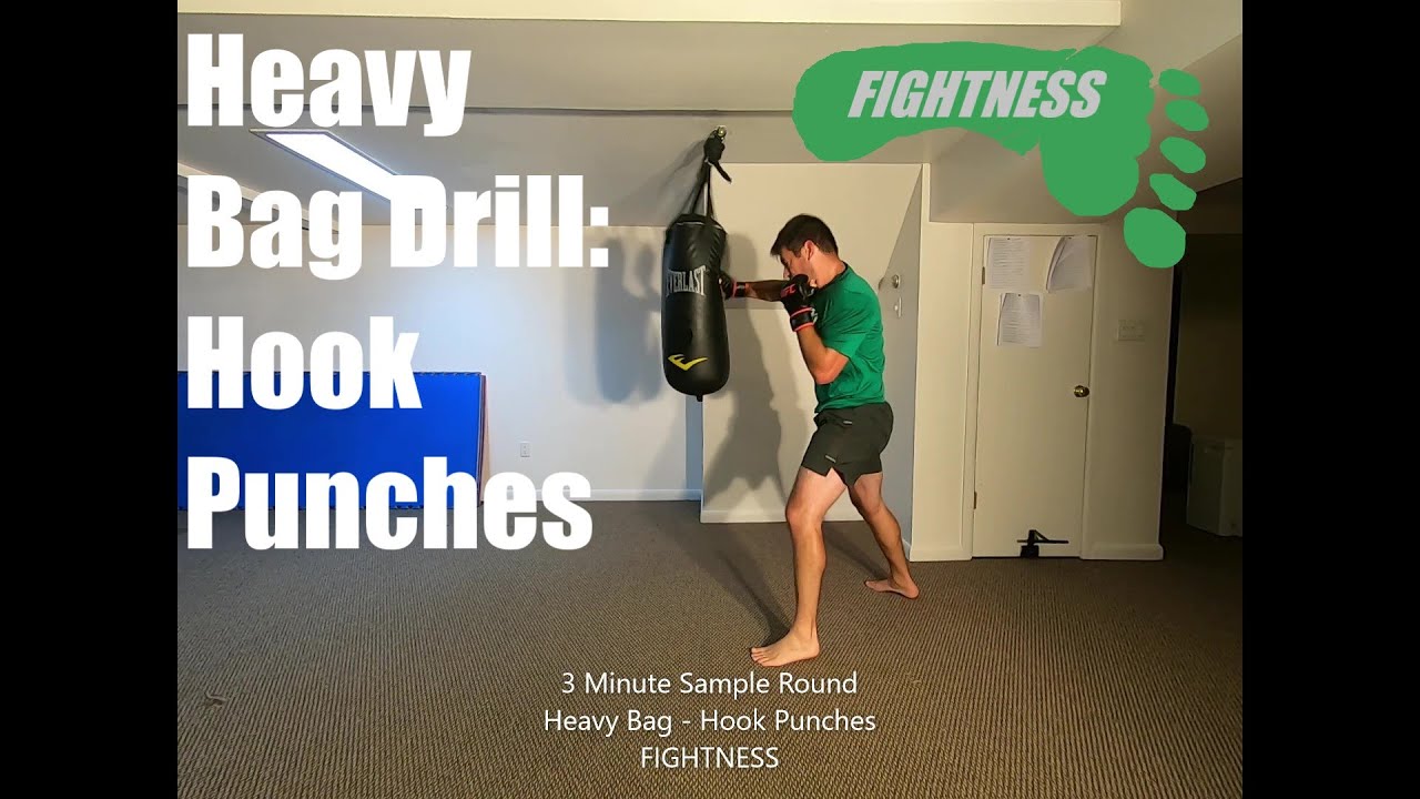 Hook Punches - Heavy Bag Drill - Fightness Home MMA - YouTube