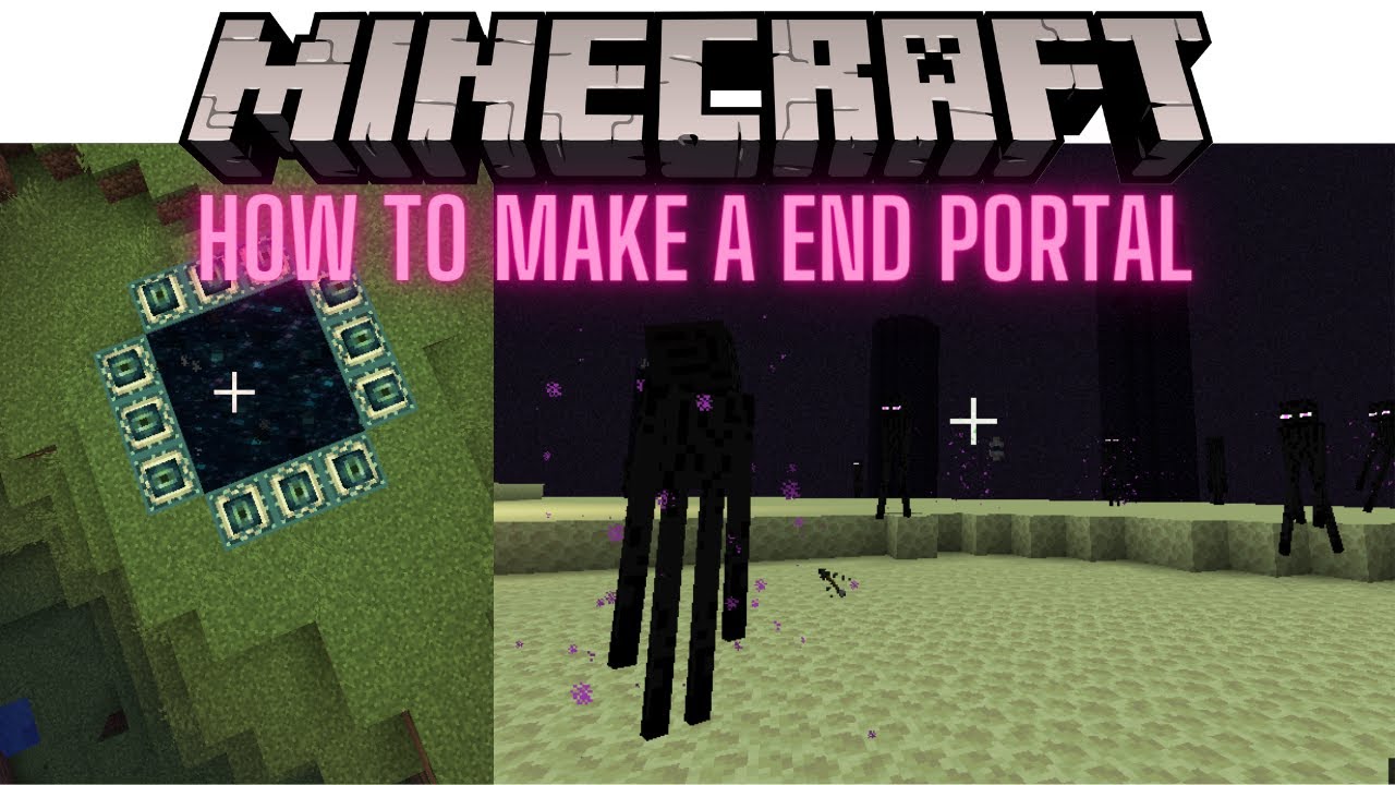 How to make an end portal in minecraft || ender dragon|| end portal ...