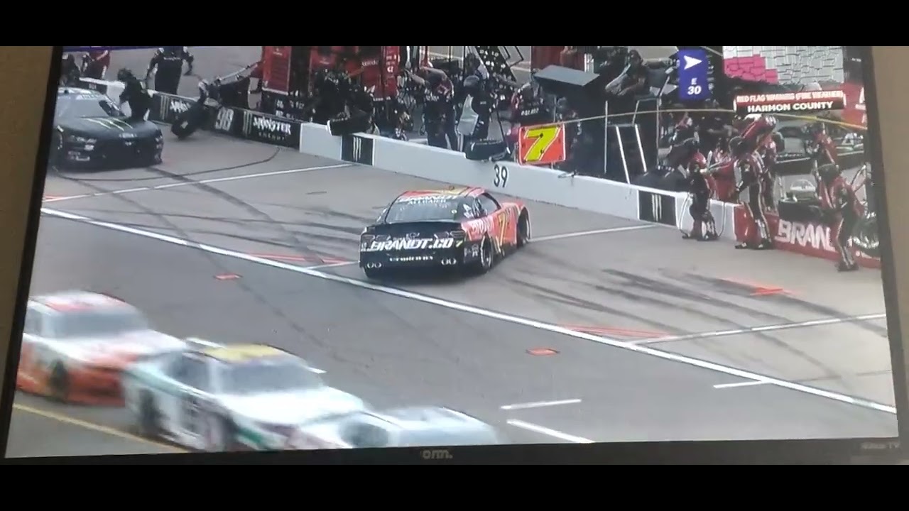 Justin Allgaier Pit Road Spins Nascar Xfinity Michigan Cabo Wabo 250 ...