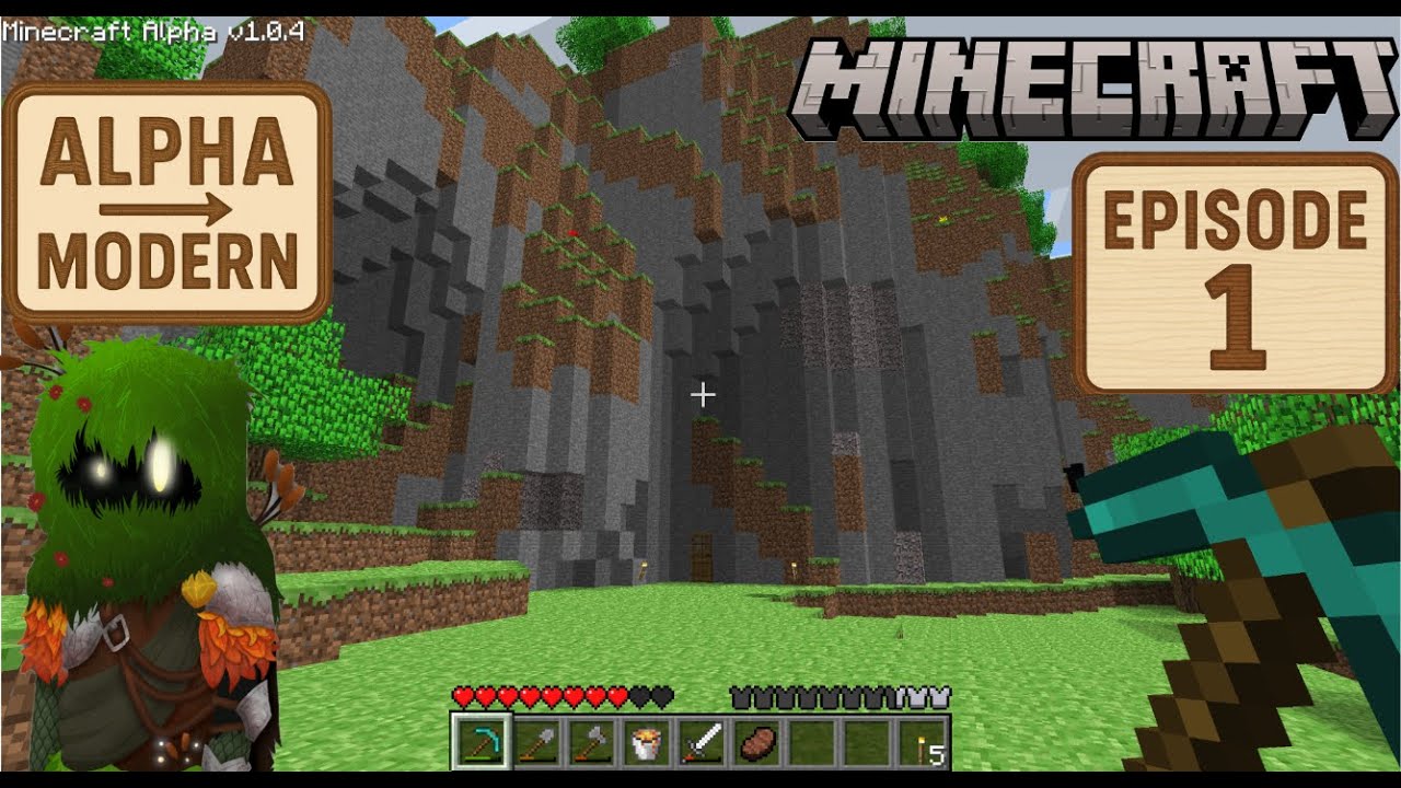 I'm Starting in Minecraft Alpha...and Playing All the Way to 1.21 ...