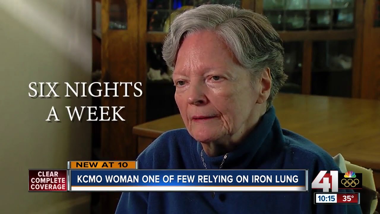 KCMO woman one of few relying on iron lung - YouTube