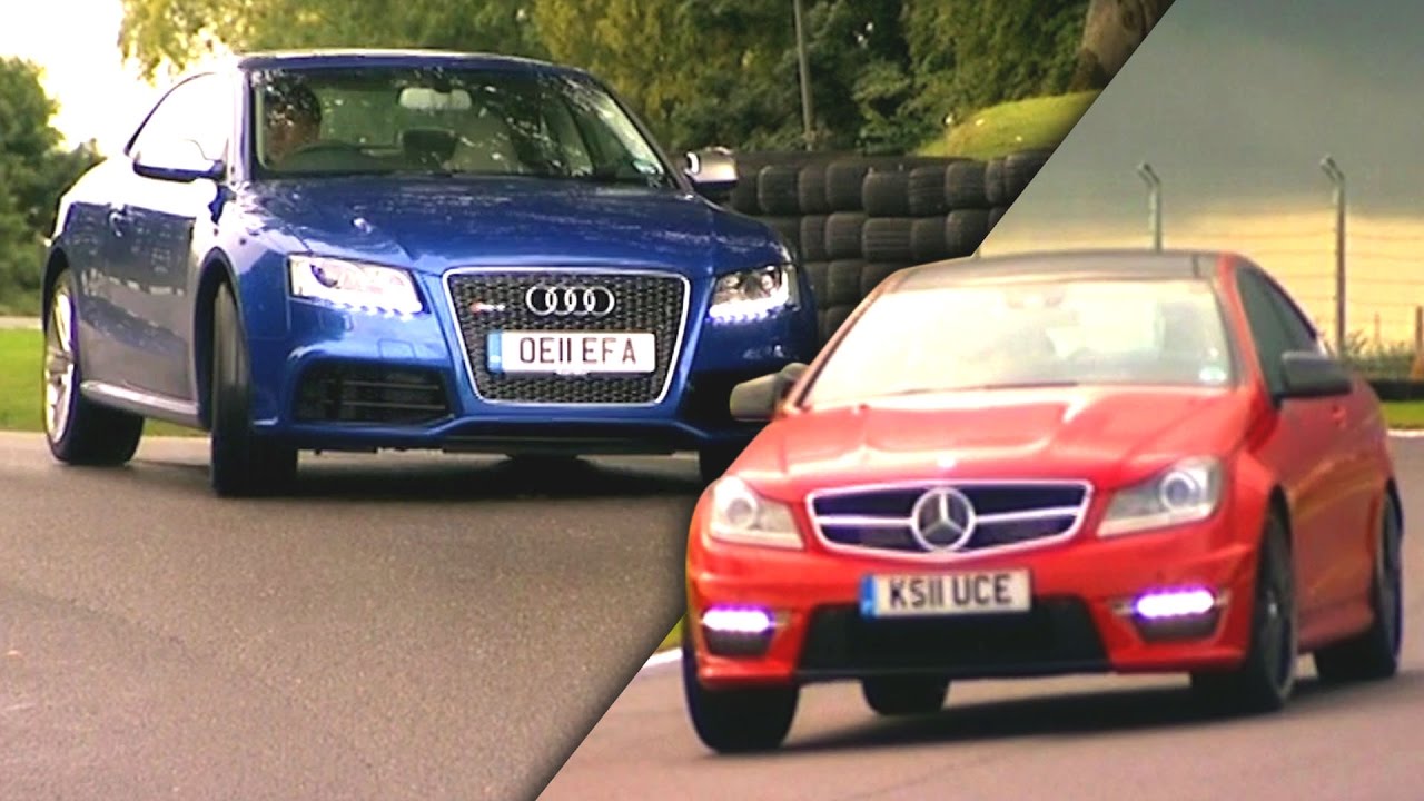 Audi RS5 vs Mercedes C63 AMG - Fifth Gear - YouTube