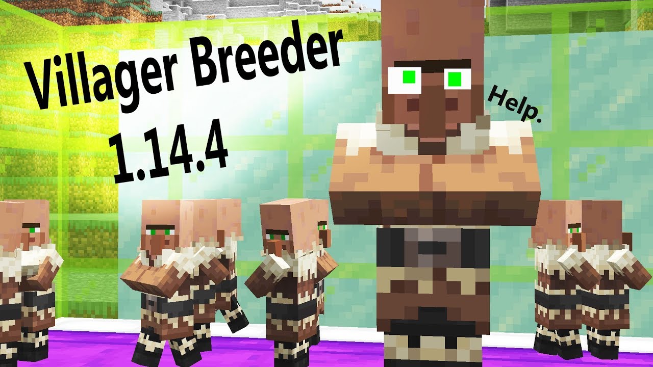 How to Make an Easy Villager Breeder in 1.14.4 - YouTube