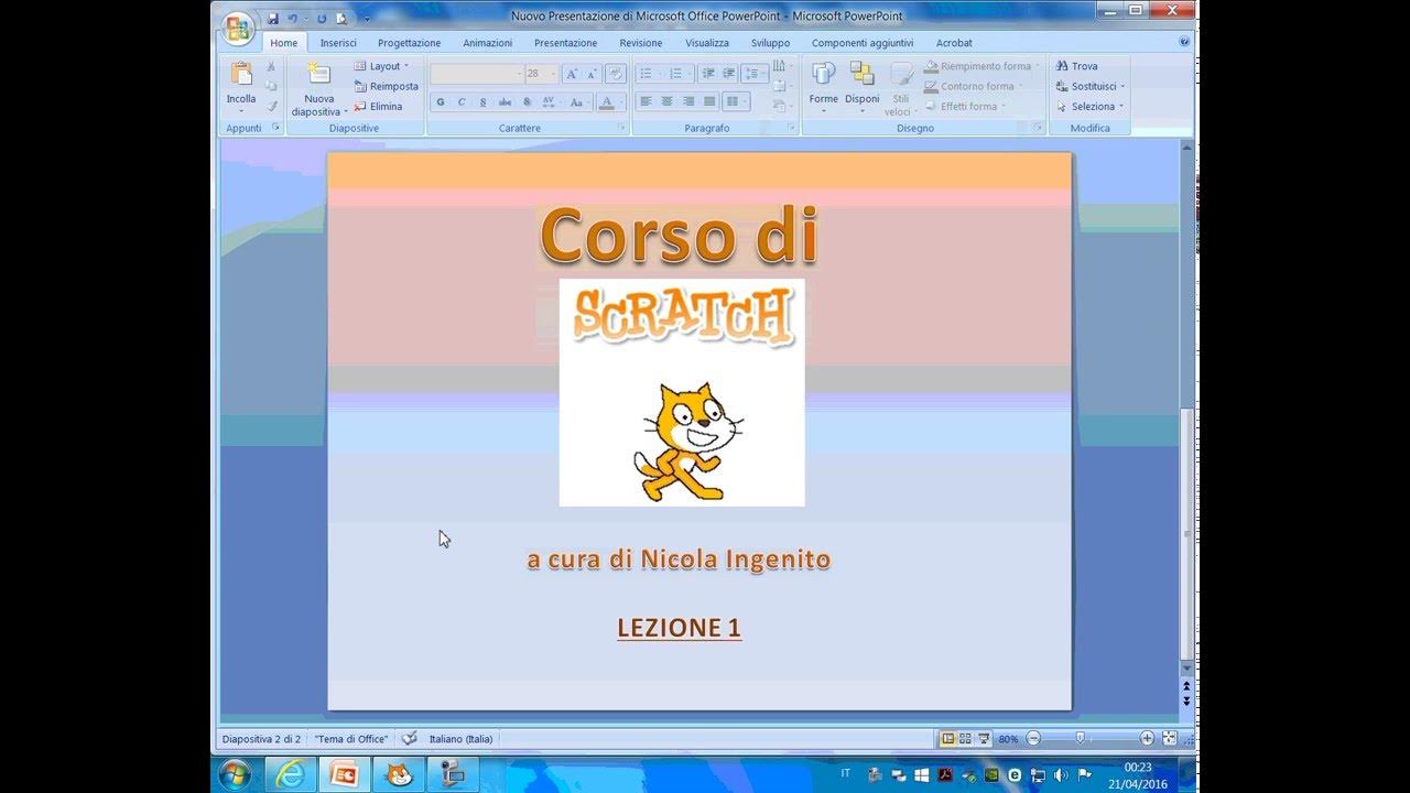 Corso di Scratch - Lezione 1 - YouTube