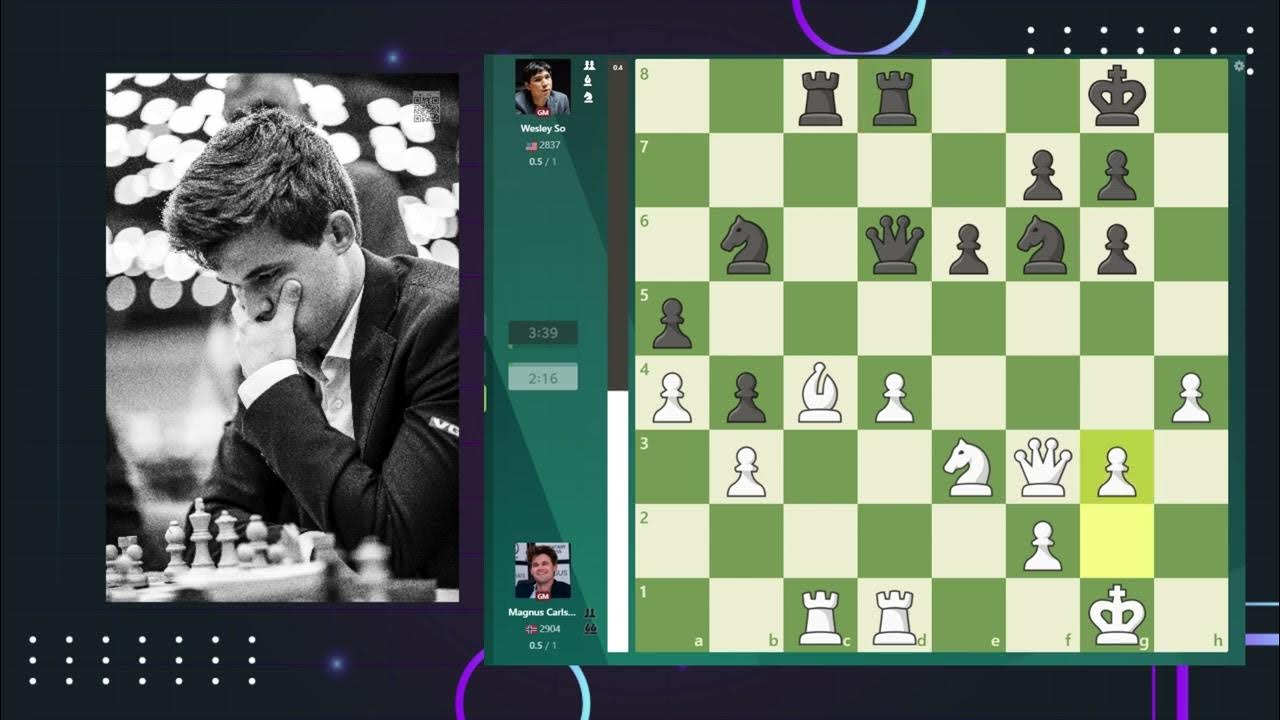 Magnus Carlsen vs Wesley So | Champions Chess Tour CrunchLabs Masters 2024 | chess highlights ...