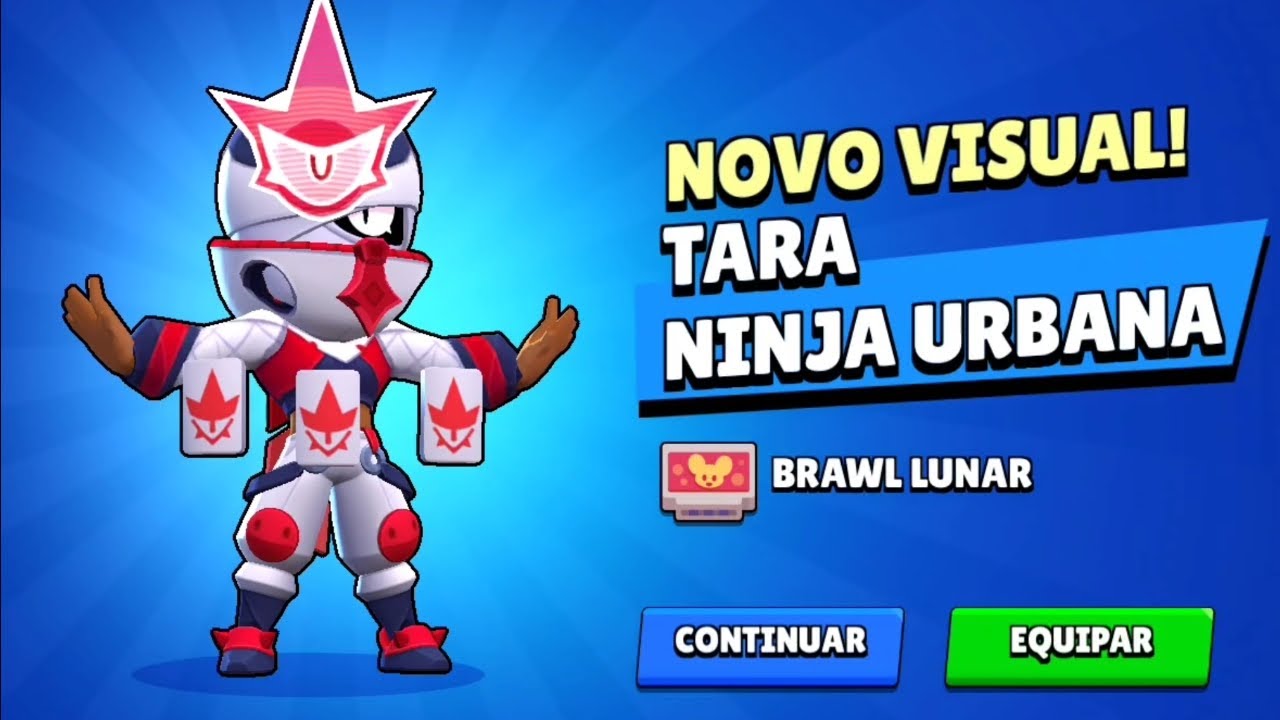 TARA NINJA URBANA essa SKIN esta INCRÍVEL CYBERBRAWL | brawl stars ...