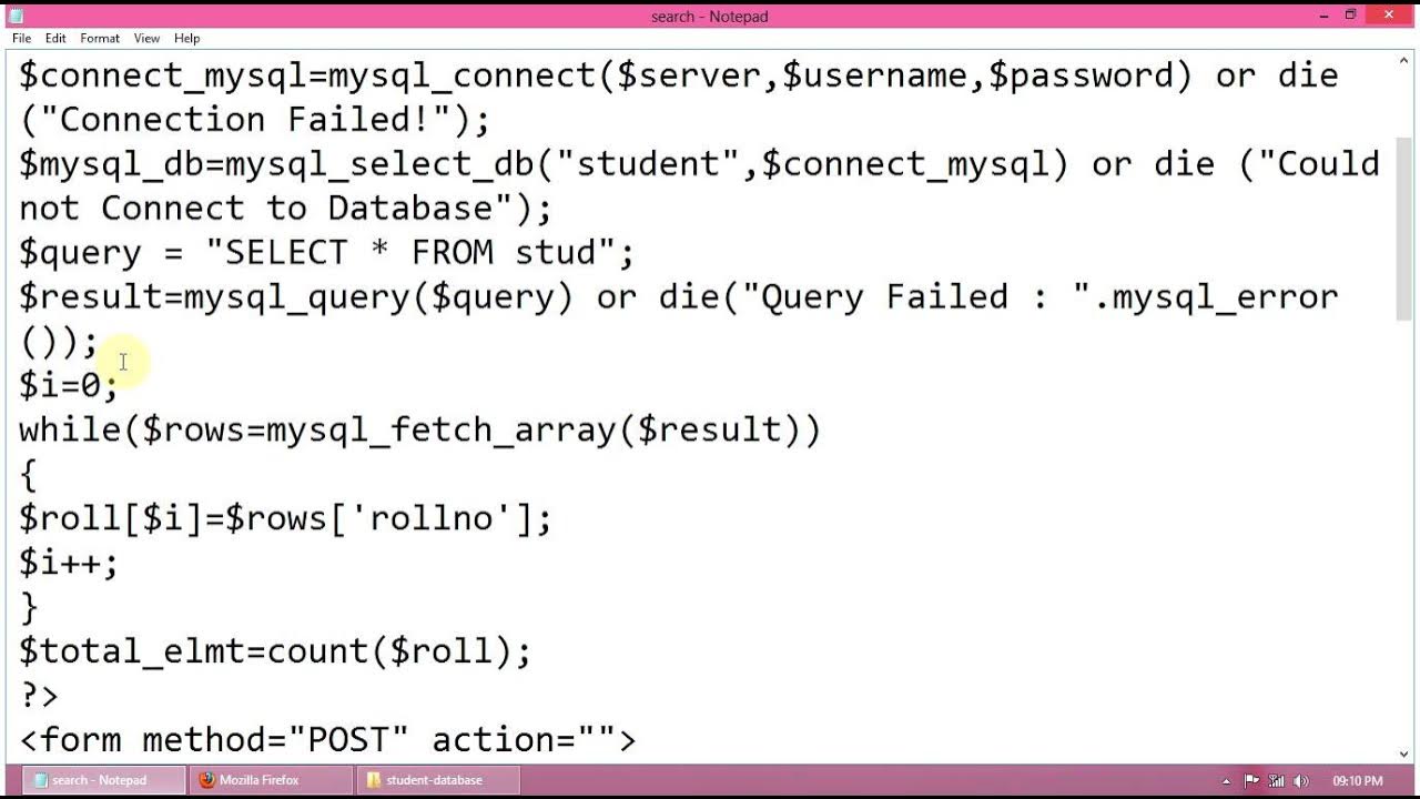 PHP MySQL Tutorial: How to search and retrieve data from MySQL database ...