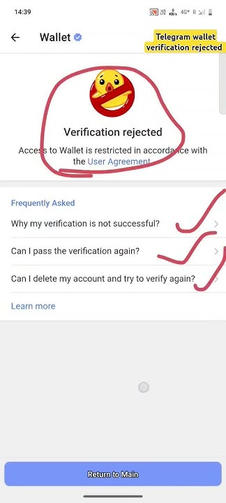 Telegram wallet verification Rejected problem#telegram #wallet #verification #rejected #problem ...