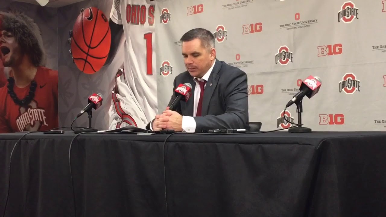 Ohio State basketball: Chris Holtmann after a win over Illinois - YouTube