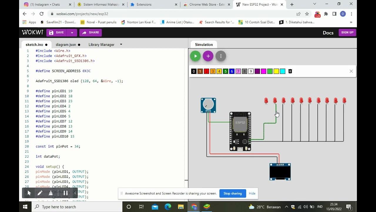 New ESP32 Project Wokwi Simulator DIDA AMIR HAMZAH_C.431.20.0002 - YouTube