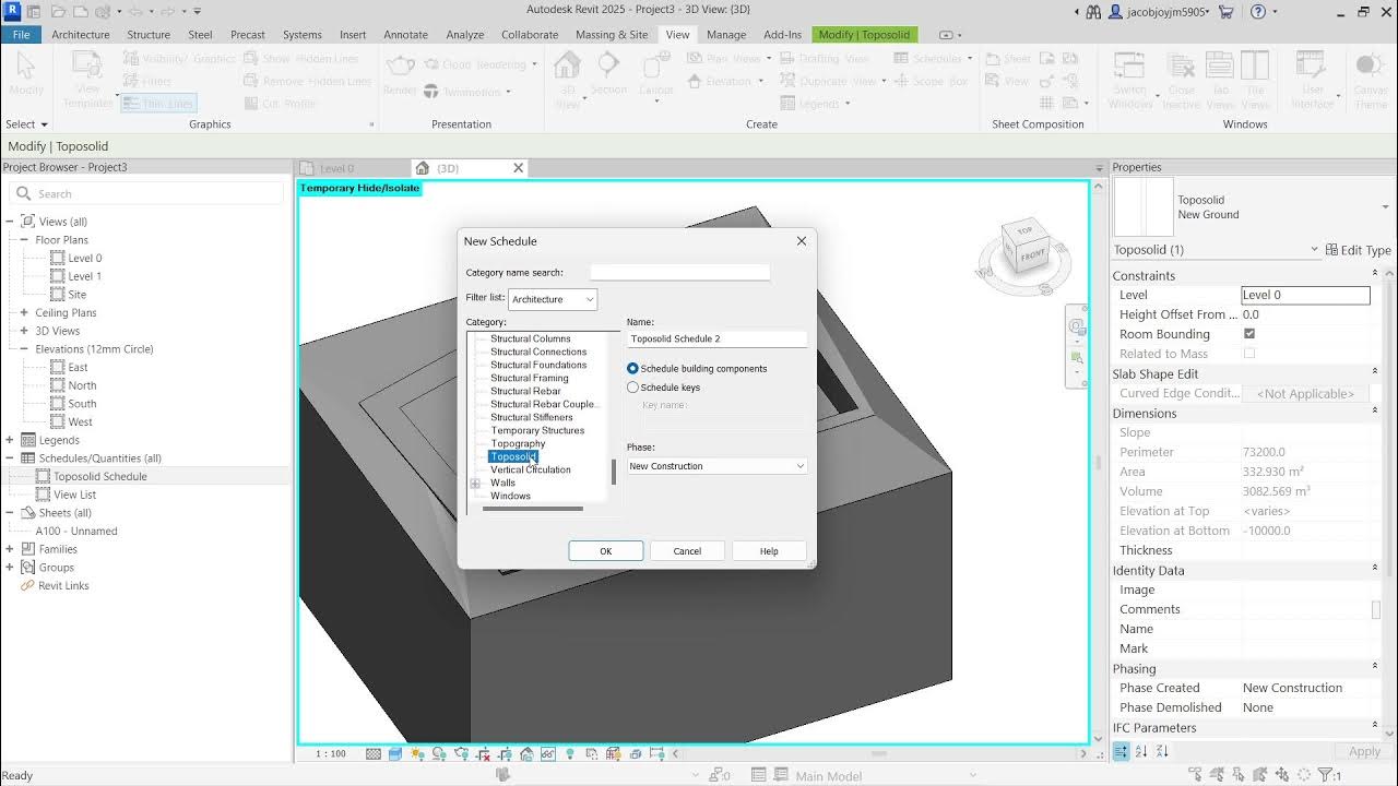 Excavation Quantity in Revit 2025 - YouTube