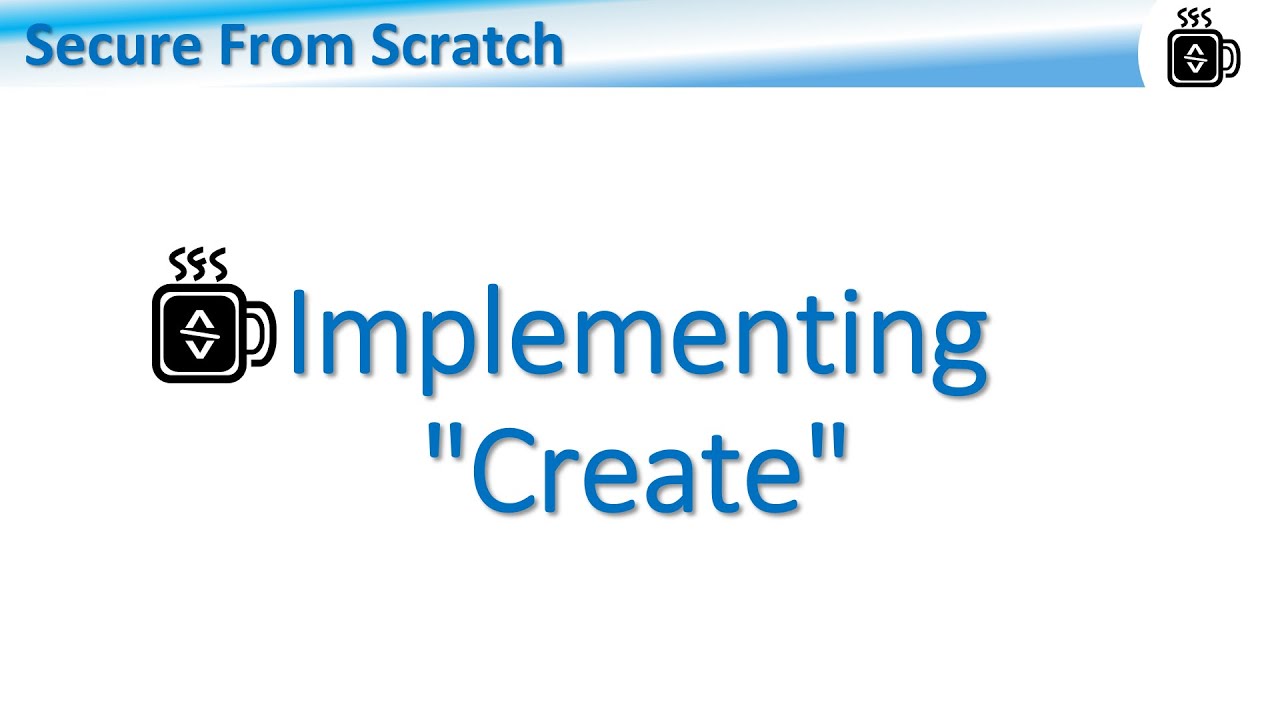 Implementing Create (6.2.2.heb) - YouTube