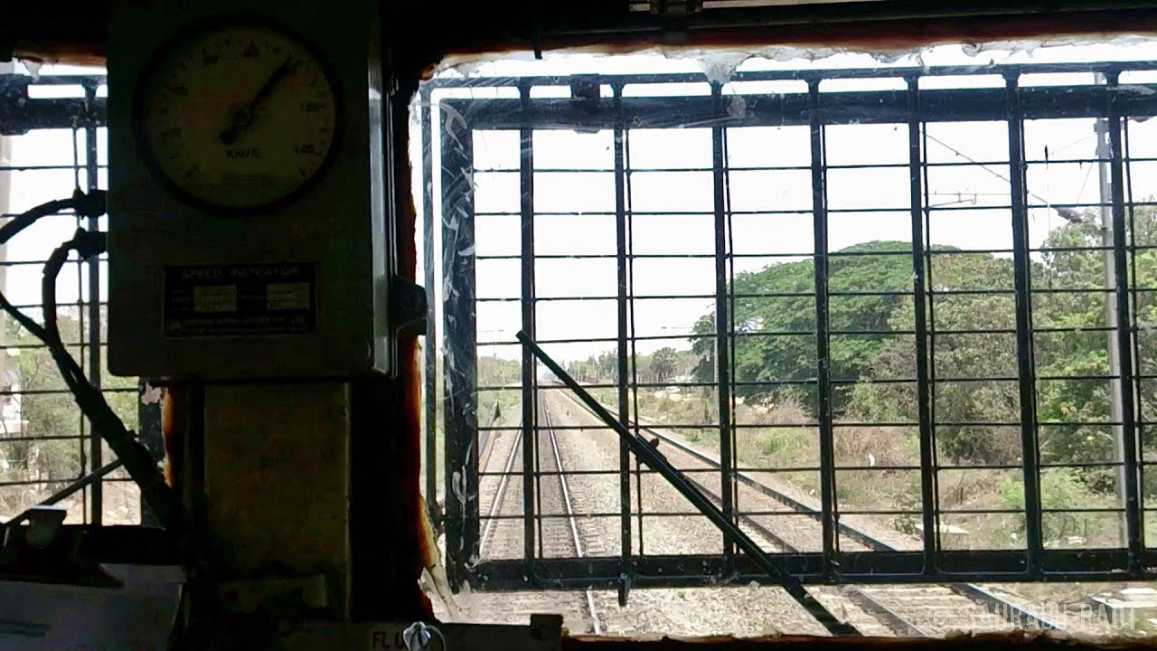 Amazing Cabin Ride of Indian Railways Locomotive WCAM-1, Running At 100 ...
