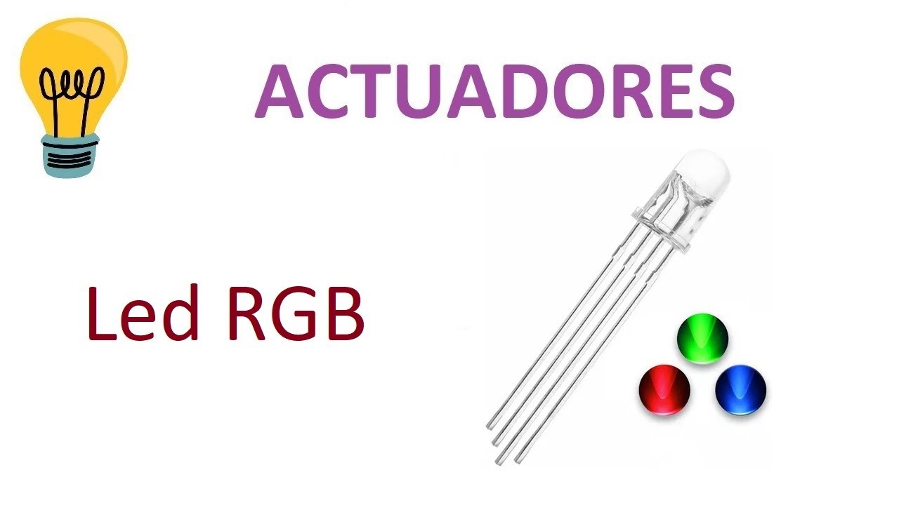 ACTUADORES 👽. ACT 050: LED RGB. MANEJO Y EJEMPLOS. - YouTube