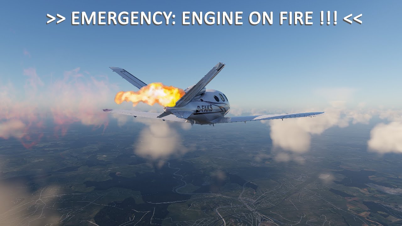 "Engine on fire". Übungsstunde mit dem Cirrus Vision Jet Glascockpit ...
