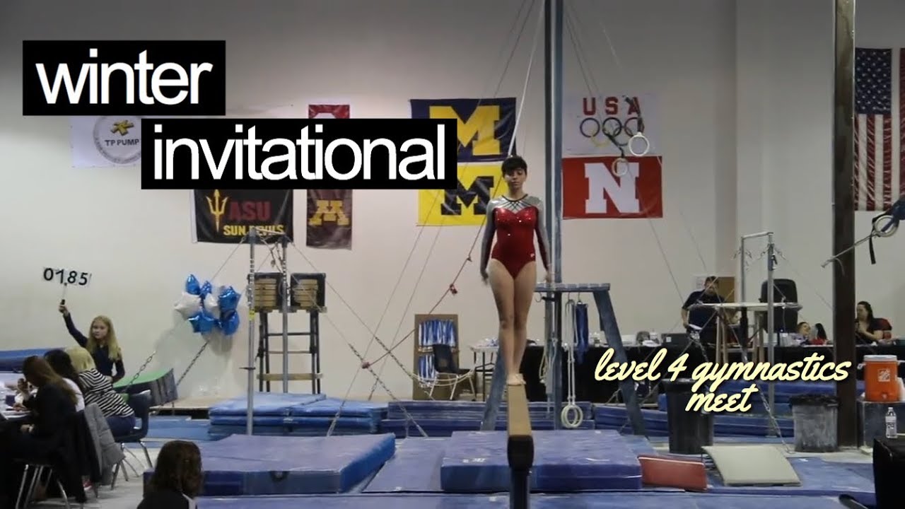 winter invitational - level 4 meet - YouTube