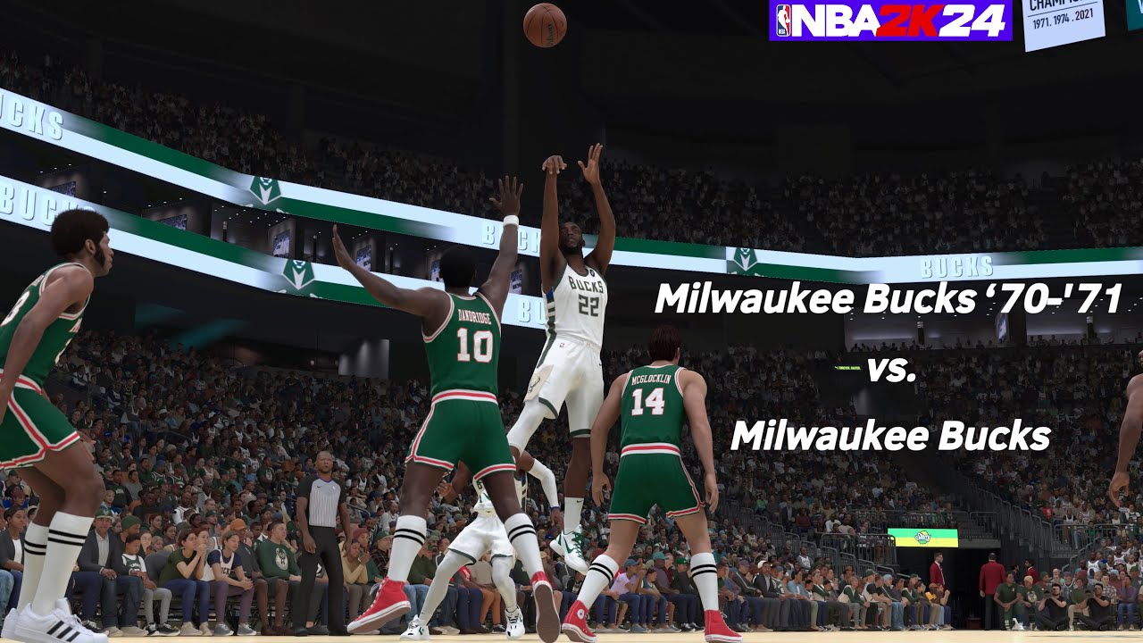 NBA 2K24 - Milwaukee Bucks ‘70-'71 vs. Milwaukee Bucks - YouTube