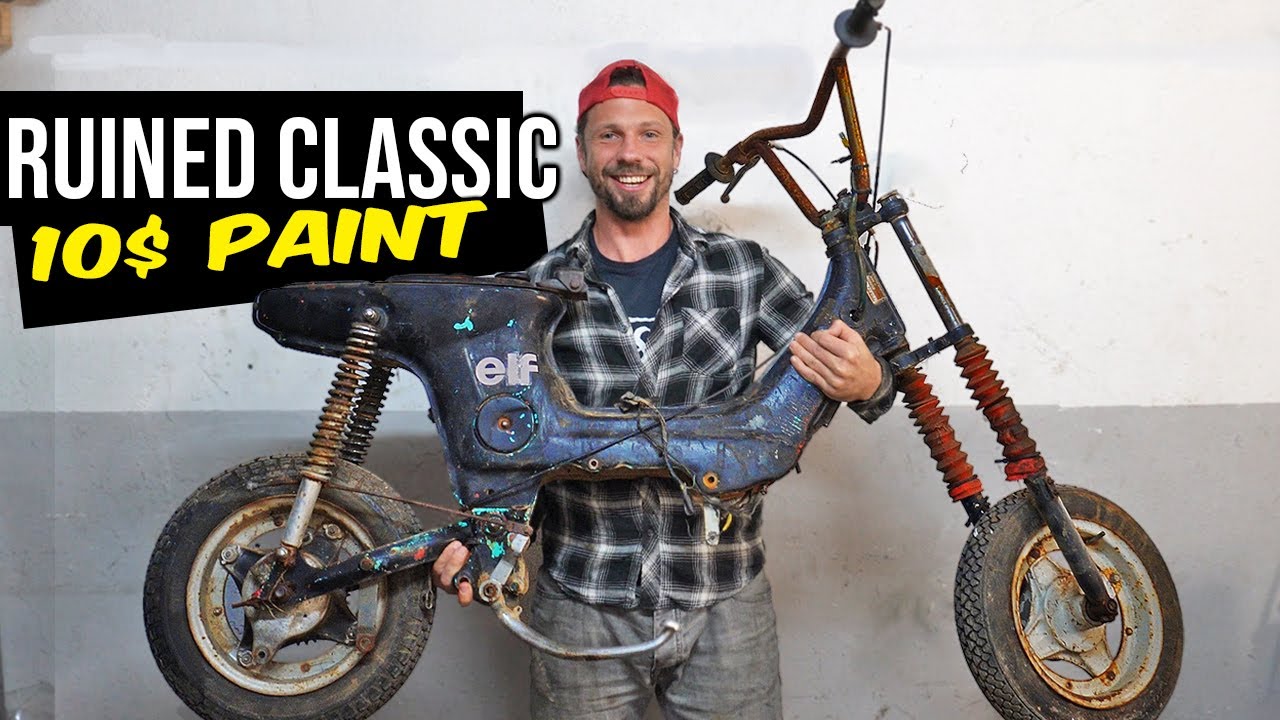 Cheap DIY Paint Job on My Honda Chaly Minibike / EP2 - YouTube