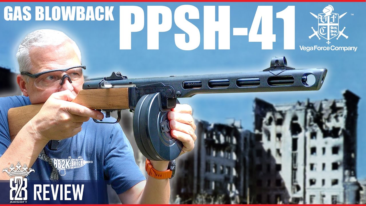VFC PPsH-41 GBB - Airsoft Review Deutsch - YouTube