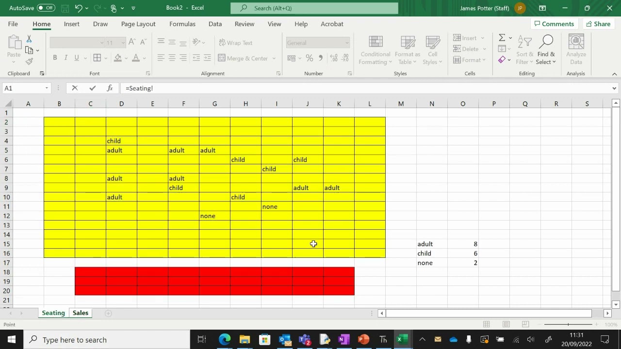 3 Theatre Booking Formula Across Sheets YouTube 3 Theatre Booking Formula Across Sheets YouTube