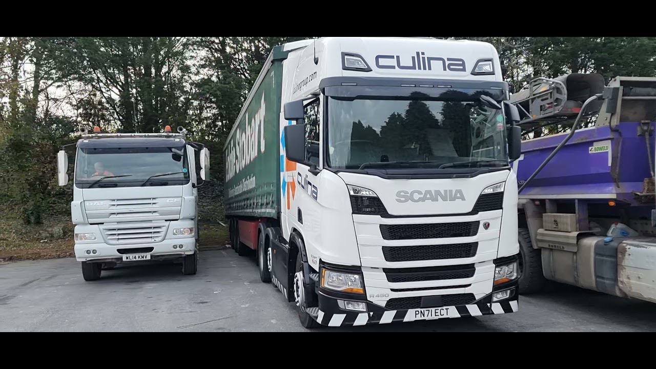 H6439 PN71 ECT Culina/Eddie Stobart Scania R450 at Lee Mill Truckstop ...