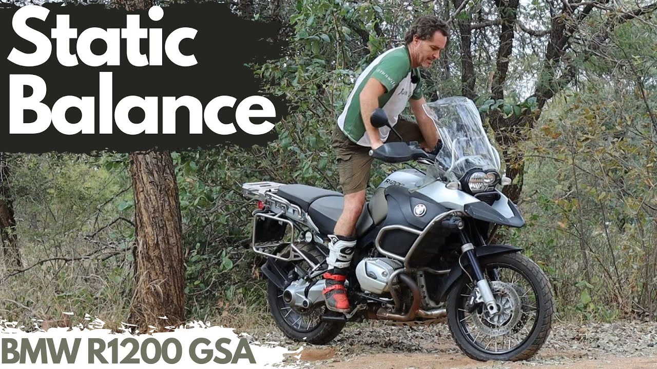 Static Balance on a Big Adventure Bike | 2006 BMW R1200GS Adventure - YouTube