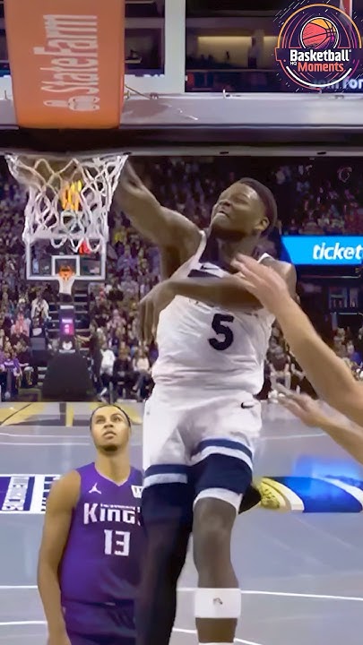 Posterize of the Year NBA! Anthony Edwards GIANT - YouTube