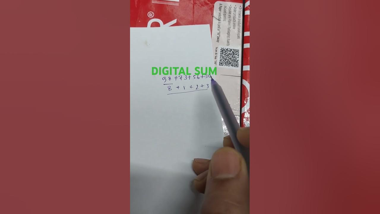 DIGITAL SUM PART..1 - YouTube