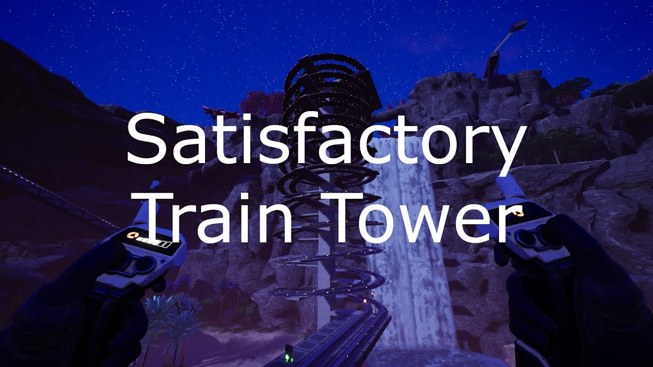 satisfactory train tower - YouTube