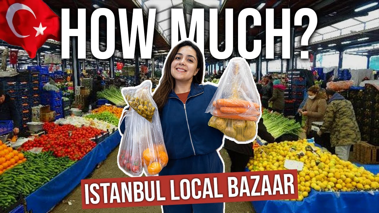 Shopping in a Turkish Local Bazaar | Daily Life in Istanbul - YouTube