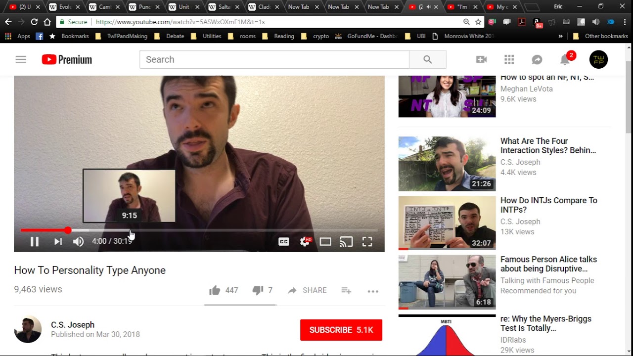 CS Joseph's: "Type Anyone in Seconds!" + Lin Yen Chin = 1 guy? - YouTube