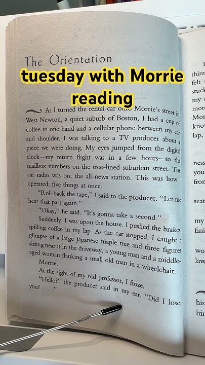 tuesday with morrie reading #shorts #꾸이백 #꾸블유 - YouTube