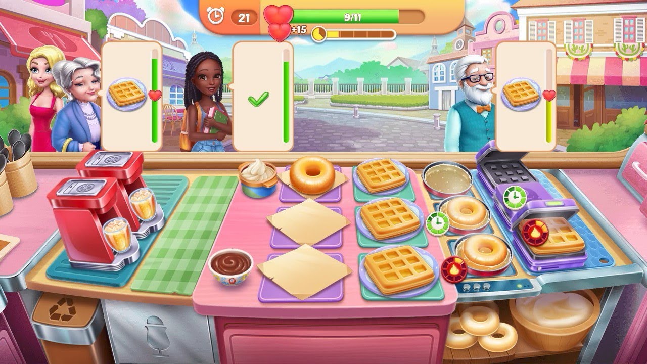 Cooking City game Level 9 To 13 complete in the game...🧇🍹 - YouTube