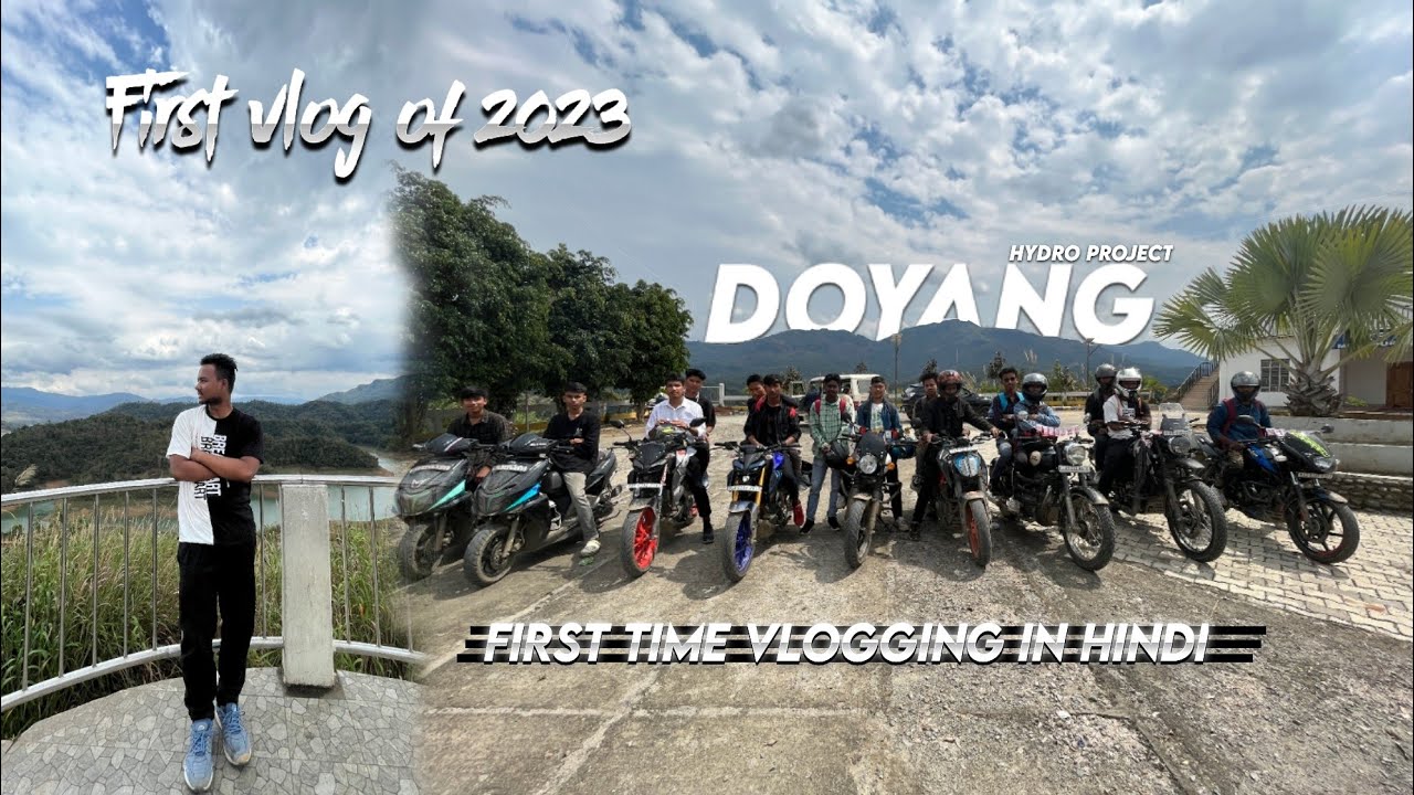 my first vlog 2023 💜| Doyang hydro project #nagaland | 2023 first ride ...