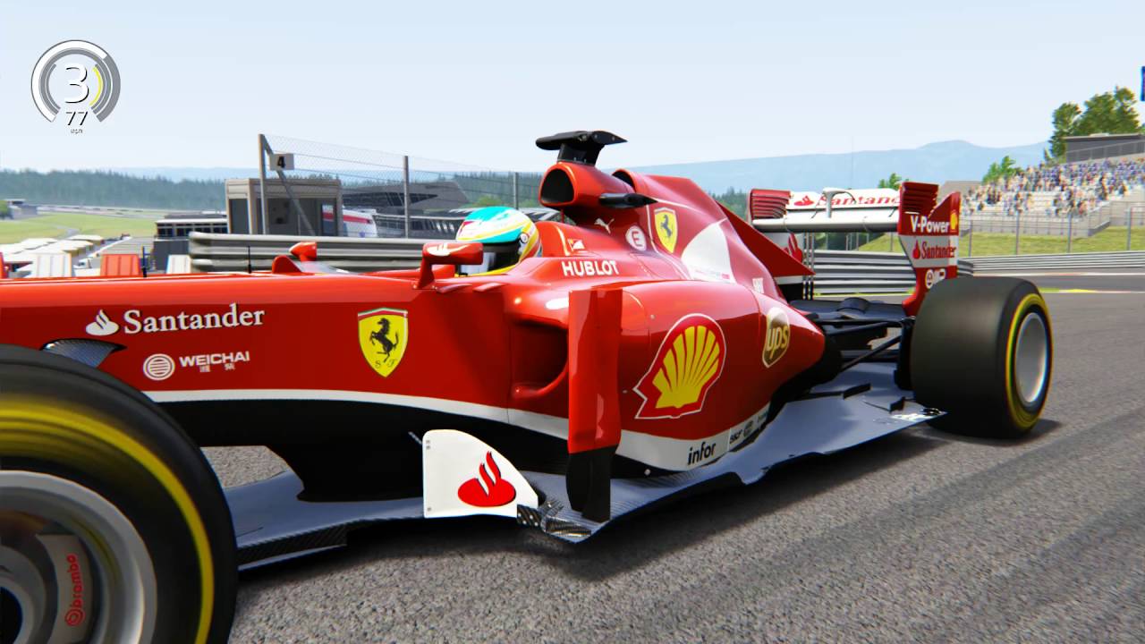 Assetto Corsa Ferrari F138 10 Lap Race Around Red Bull Circuit - YouTube