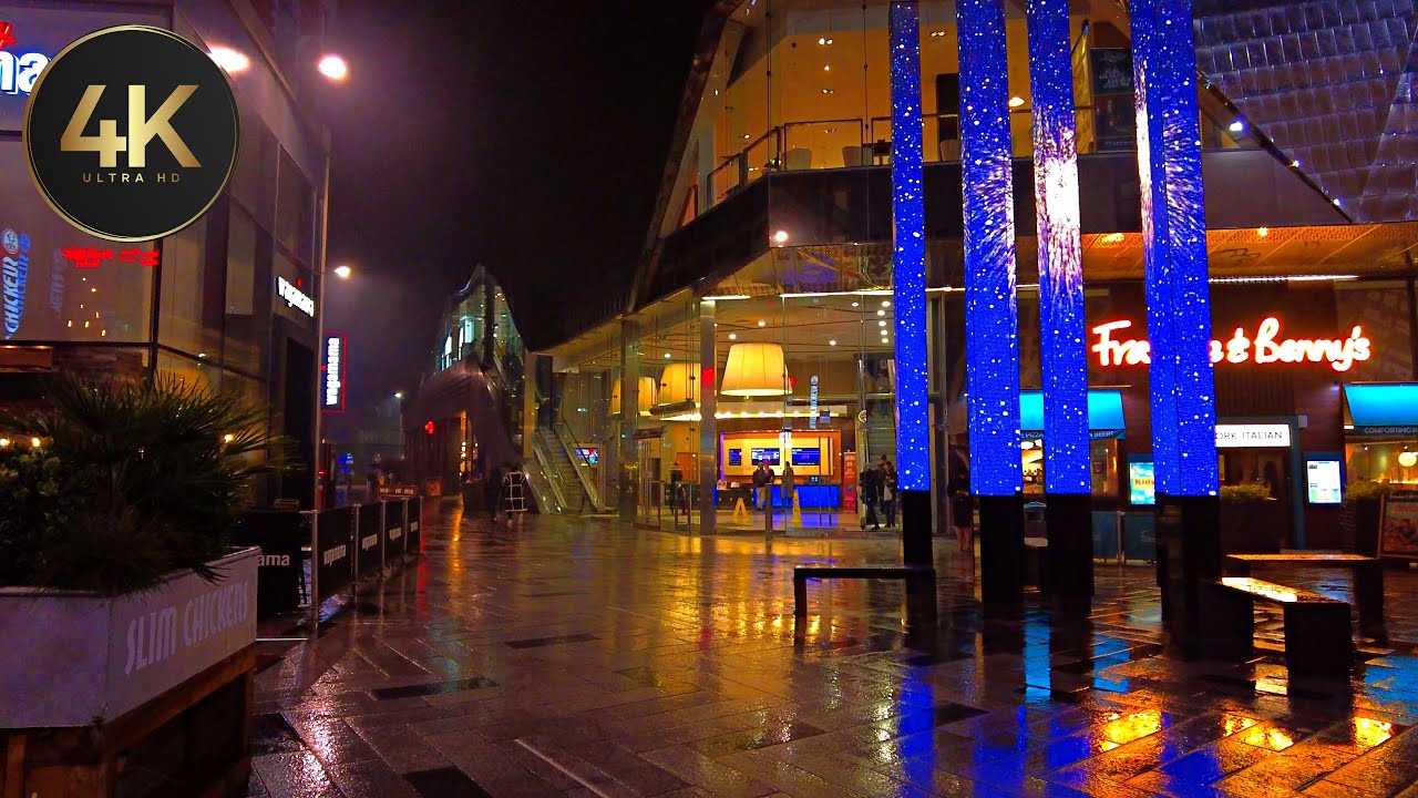 Leicester Rainy Saturday Night 🌧️ Walking Tour | Nightlife 2023 4K UHD ...